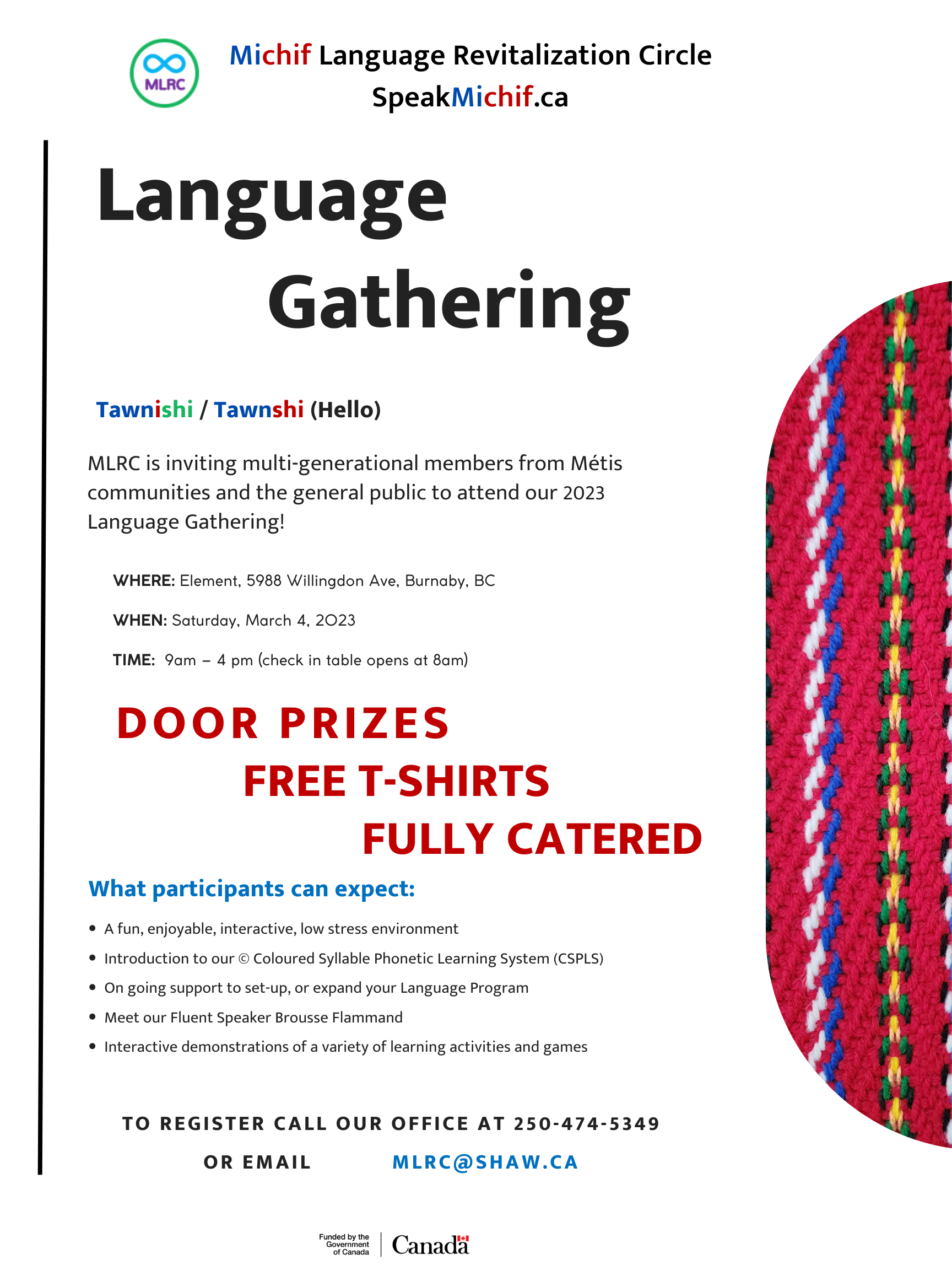 Learn Michif at 2023 Language Gathering in Burnaby – March 4, 2023 ...